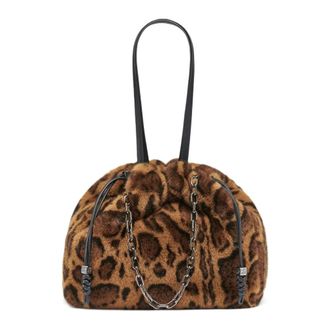 DKNY Dkny, Femme, Sacs, Brun, Taille: ONE Size Sac Seau Imprim&eacute; L&eacute;opard