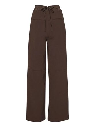 Rotate pantalon de tailleur à détail de corset - Marron