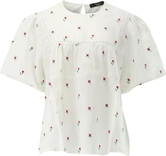 Max Mara Femme, Blouses et Chemises, Blanc, Taille: 40 FR Blouses
