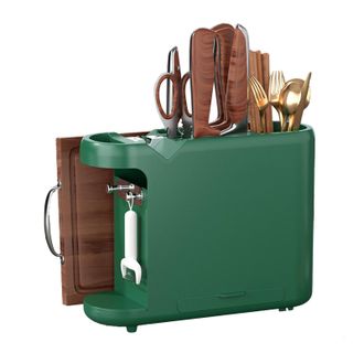 Generico Schneidebrettständer, Schneidebretthalter, multifunktionales Aufbewahrungsregal für Schneidebretter, Topfdeckelhalter für Schrank und Arbeitsplatte, O