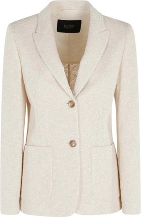 Seventy Femme, Vestes, Beige, Taille: 38 FR Maglia Cotone