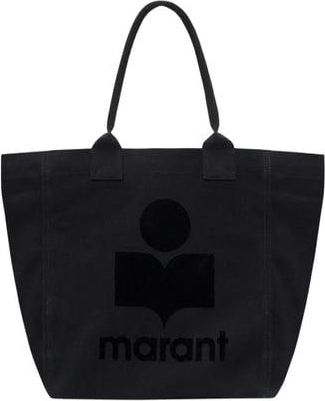 Isabel Marant Petit sac cabas Yenky &agrave; logo brod&eacute; en coton