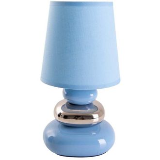 N&auml;ve Lampe de table lampe dappoint lampe de bureau lampe de chambre bleue H 31 cm
