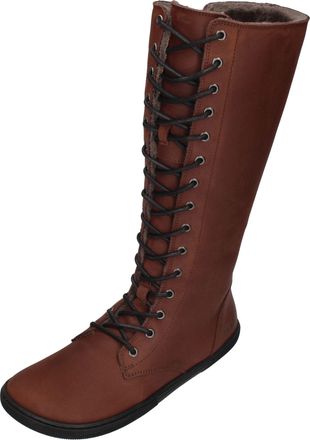 Koel Damenschuhe - Barefoot Stiefel Flora Lambswool - Chocolate, Größe:39 EU