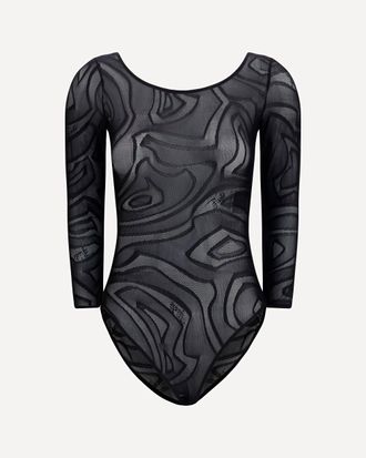 Pucci Jacquard Velvet Bodysuit Female 44
