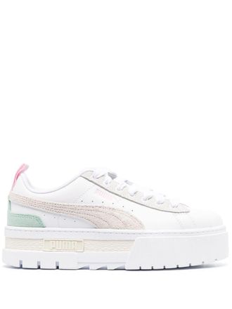 Puma baskets Mayze Mix en cuir - Blanc