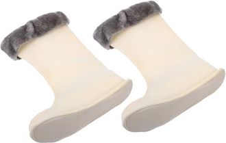 BESPORTBLE DEARMAMY Doublures de Bottes Isolantes en Coton Polaire pour Femmes Taille L Semelles Thermiques &Eacute;paisses pour Bottes de Pluie Imperm&eacute;ables Chaussette