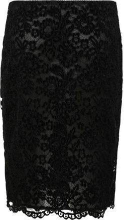 Des_Phemmes Bleistiftrock aus Spitze - - Skirts - Damen - Schwarzk - S