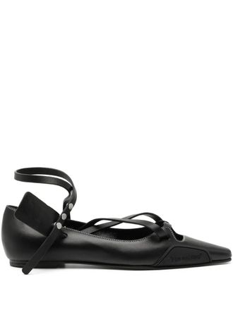 Off-white Spitze Sandalen mit Riemendetail - Schwarz