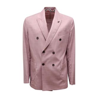 Bob Abito Doppiopetto My Way Suit - - Jackets - Herren - Rosa - L