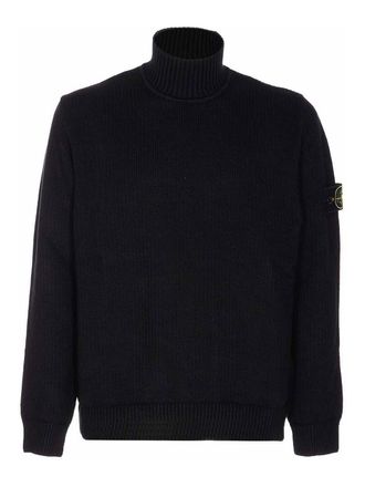 Stone Island Pull Col Rond - Noir