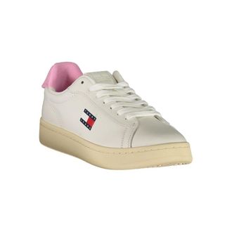 Tommy Hilfiger Leather and Polyurethane Sneaker - White