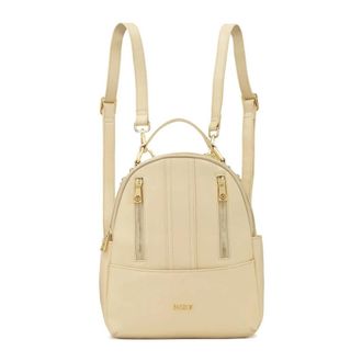 Kazar Leder-Rucksack mit zahlreichen Taschen - - Bags - Damen - Beige - ONE SIZE