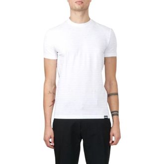 Dsquared2 Rundhals-T-Shirt - - Tops - Herren - Wei&szlig; - L