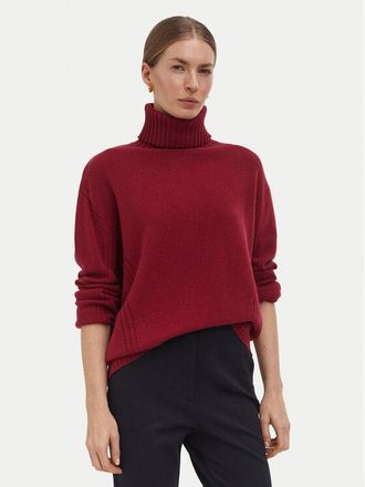 Liu Jo Rollkragenpullover WF6219 MS009 Dunkelrot Regular Fit