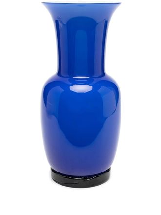 VENINI vase Satin en verre - Bleu
