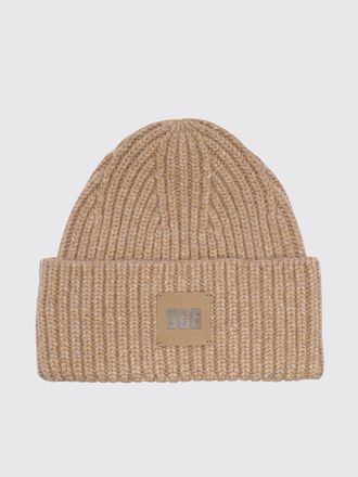 UGG Bonnet Chunky en m&eacute;lange de laine c&ocirc;tel&eacute;e avec &eacute;cusson logo