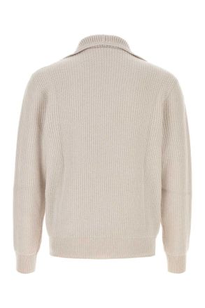 Brioni Cashmere Half-Zip Sweater - Beige