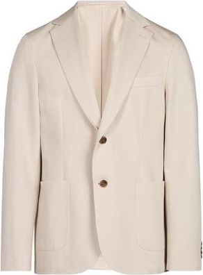 Fa&ccedil;onnable Blazer cintr&eacute; en coton et lin