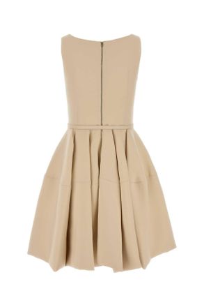 Fendi Womens Dress Beige Wool Silk