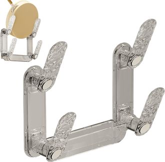 Generico Topfhalter, vertikales doppellagiges Pfannenregal f&uuml;r Pfannen, teilmontiert, ohne Bohren, f&uuml;r K&uuml;che, Zuhause, Wohnung, Restaurant, K&uuml;chenutensilien un