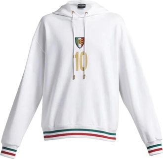 Dolce & Gabbana Herren, Sweatshirts & Hoodies, Wei&szlig;, 2XLGr&ouml;&szlig;e