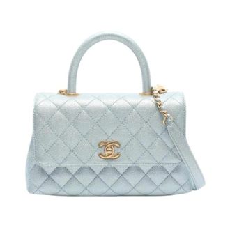 Chanel Pre-owned Coco Handle Caviar Skin Handbag - - Pre-owned - Damen - Blau - ONE SIZE