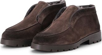 Santoni Desert Boots mit Lammpelz