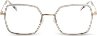 Gigi Studios Gigi Studios, Femme, Accessoires, Gris, Taille: 45 MM Orix Geometric Metal Lunettes