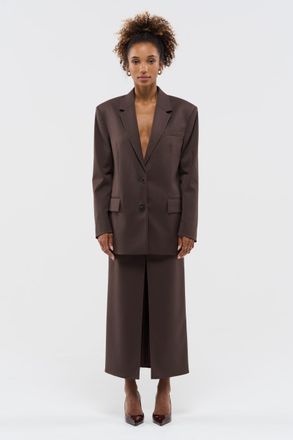 Benu Damen Oversize Blazer mit Kn&ouml;pfen