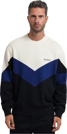A|X Armani Exchange Pull &agrave; col rond - Homme - Pulls - Blanc - Taille: L