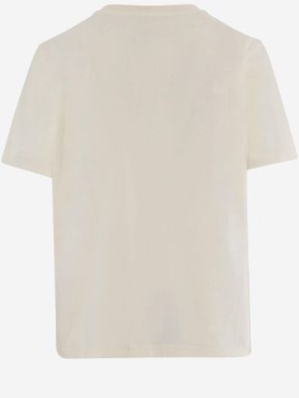 J.W.Anderson Womens T-Shirt Animal And Star Print Ecru Cotton T-Shirts & Jerseys