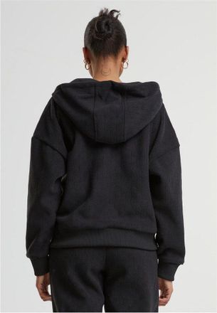 Urban Classics Hoodie Ladies Jacquard Velvet Oversized Zip Hoody