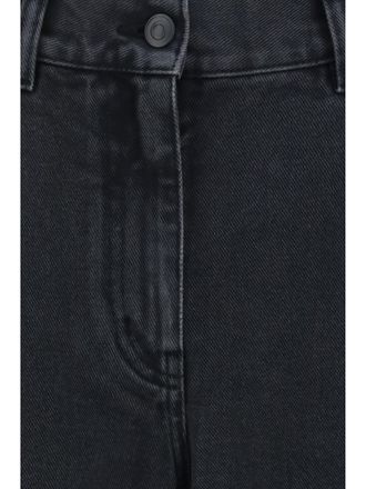 The Row Womens Jeans Fargo Washed Black Cotton