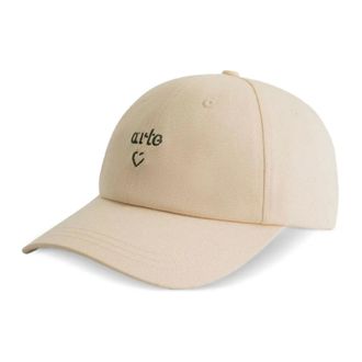 Arte Homme, Accessoires, Beige, Taille: ONE Size Casquette Logo Coeur Cr&egrave;me