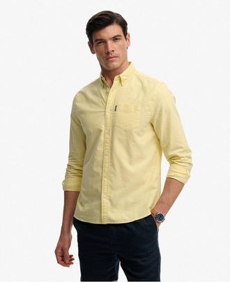 Superdry Chemise Oxford &agrave; manches longues Essential
