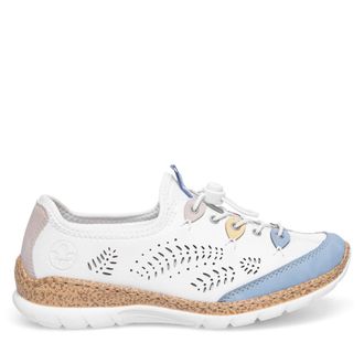 Rieker Halbschuhe Rieker N4276-80 Wei&szlig;