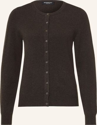 Repeat Repeat Strickjacke Aus Cashmere braun