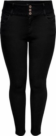 Only Carmakoma Damen Caranna Hw Sk Ank Black Jeans, Black, 52W 34L EU
