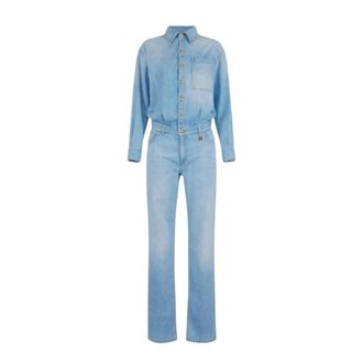Elisabetta Franchi Femme, Combinaisons et Ensembles, Bleu, Taille: 40 FR Jumpsuits