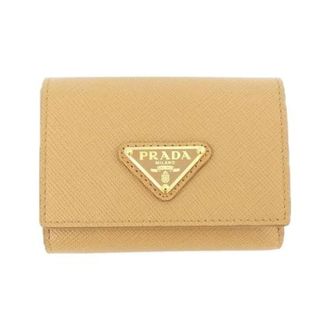Prada Pre-owned Saffiano Triang Wallet - Homme - Pre-owned - Beige - Taille: ONE Size