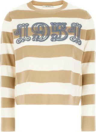 Max Mara Femme, Pulls, Beige, Taille: 36 FR Viterbo Sweater