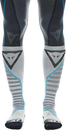 Dainese Dry Long Socks, Motorrad Socken Lang Sommer, f&uuml;r Damen und Herren, Schwarz/Blau, EU 42-44