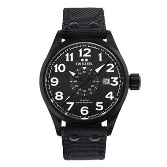 TW Steel TW Steel Schwarze Stoff Sportuhr
