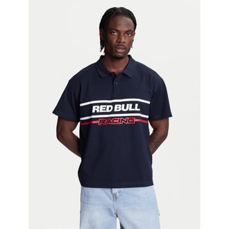 Pepe Jeans London Poloshirt Red Bull Racing Moto Panel RM540017 Dunkelblau Regular Fit