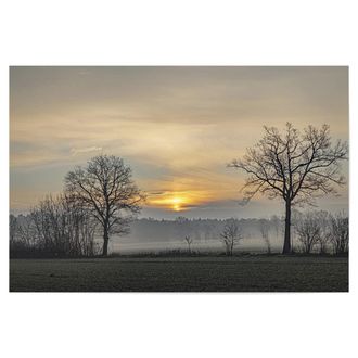 artboxONE Poster 90x60 cm Natur Früh morgens hochwertiger Design Kunstdruck - Bild Sonnenaufgang Jahreszeit Sonne