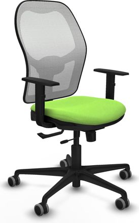 Piqueras y Crespo Stuhl aus Pc-Mesh mit 1D-Armen, h&ouml;henverstellbare Lendenwirbelst&uuml;tze, ausgestattet mit Syncro/Traslack und eingespritztem Schaum. Mit Rollen von 65 mm