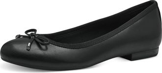 Marco Tozzi Damen Ballerinas mit Schleife Vegan, Schwarz (Black), 40 EU