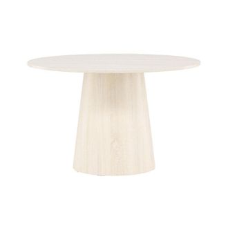 Paris Prix Paris Prix - Table &agrave; Manger Ronde Lanzo 120 cm Naturel