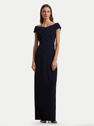 Lauren Ralph Lauren Abendkleid 2,53936E+11 Dunkelblau Slim Fit
